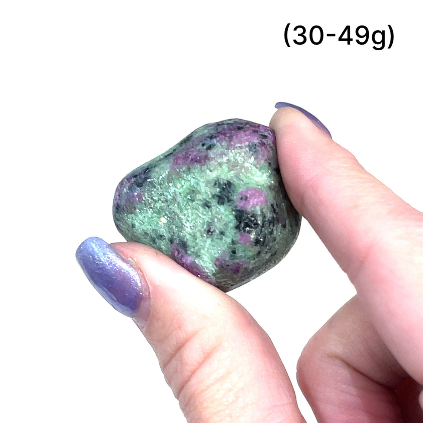 Ruby in Zoisite Tumbled Gemstone | Harmony, Balance & Clarity | Hidden ...